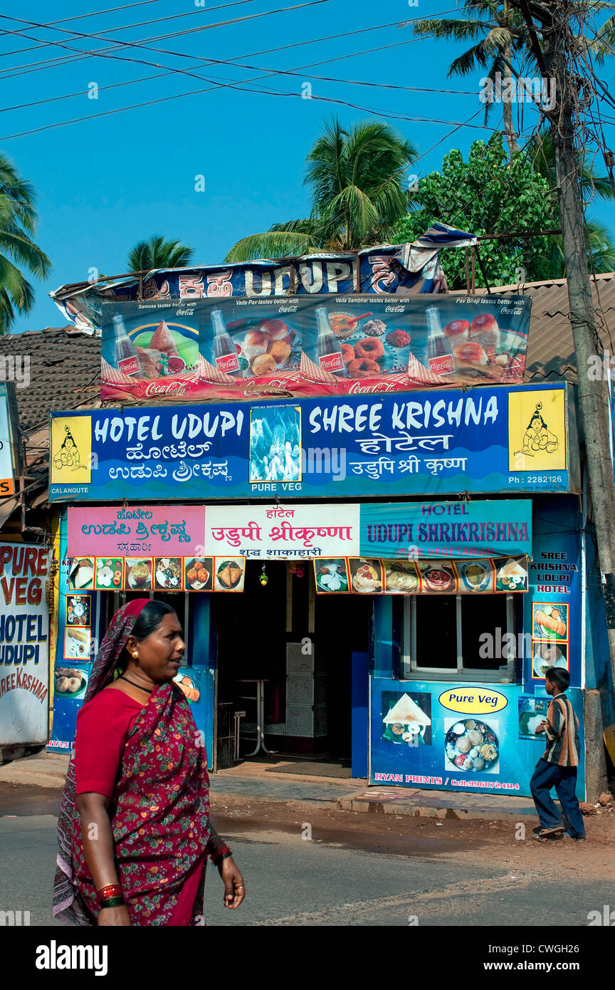 Calangute Town, Goa, India Stock Photo - Alamy
