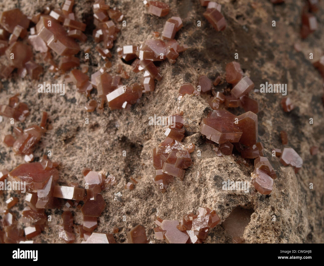 Vanadinite; Mibladen, Morocco Stock Photo - Alamy