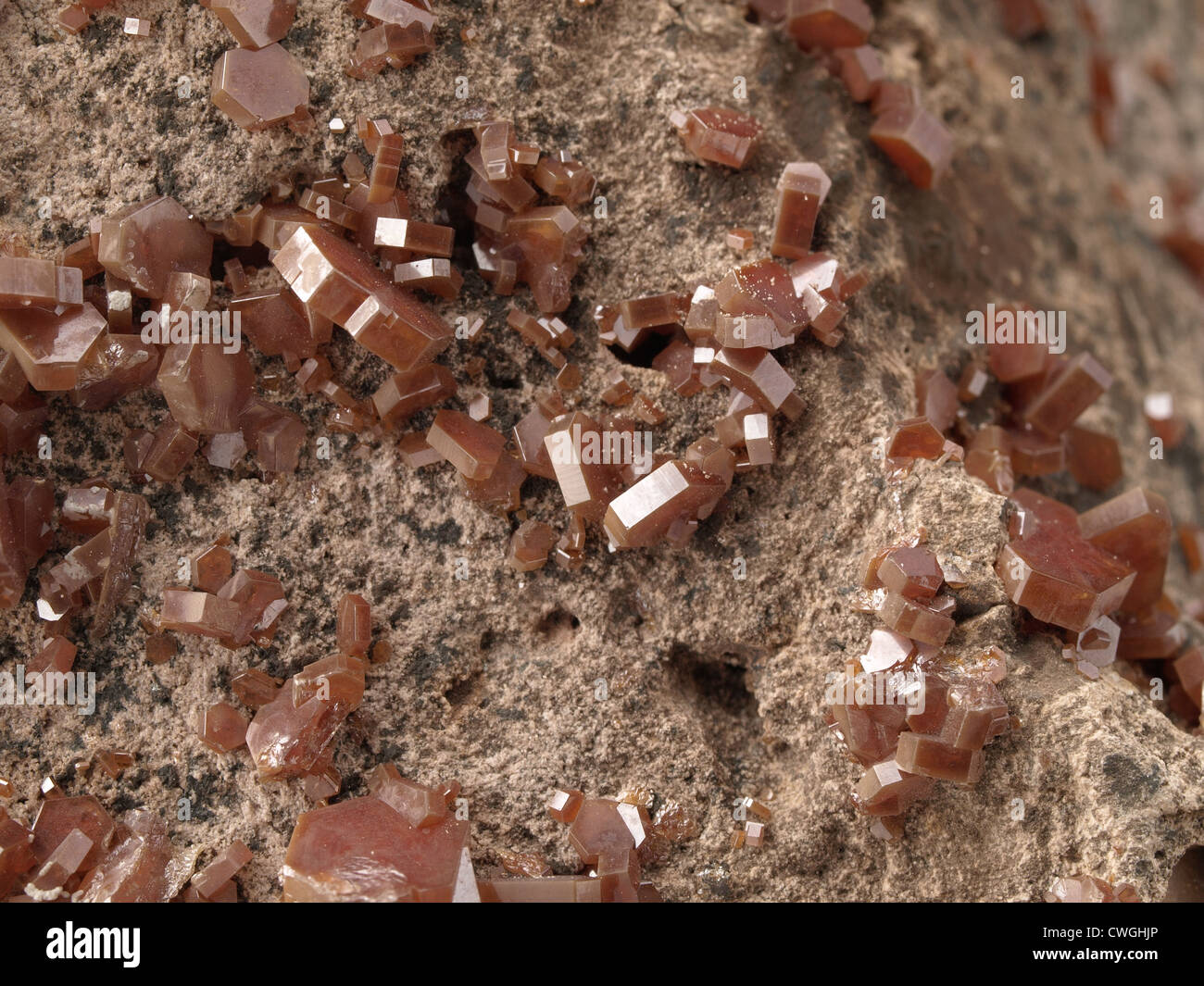 Vanadinite; Mibladen, Morocco Stock Photo - Alamy