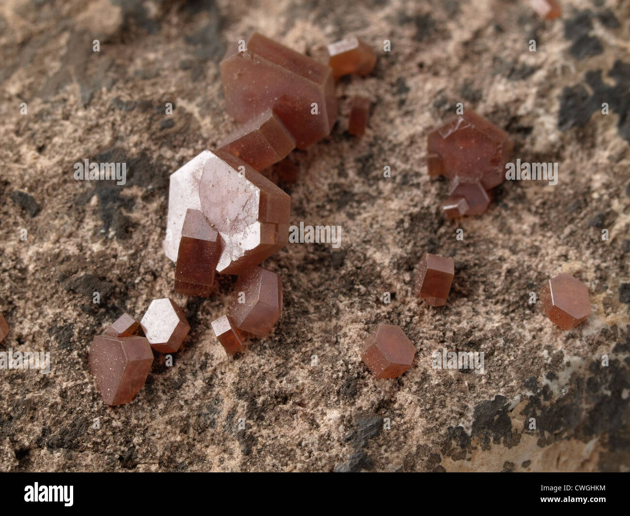 Vanadinite; Mibladen, Morocco Stock Photo - Alamy