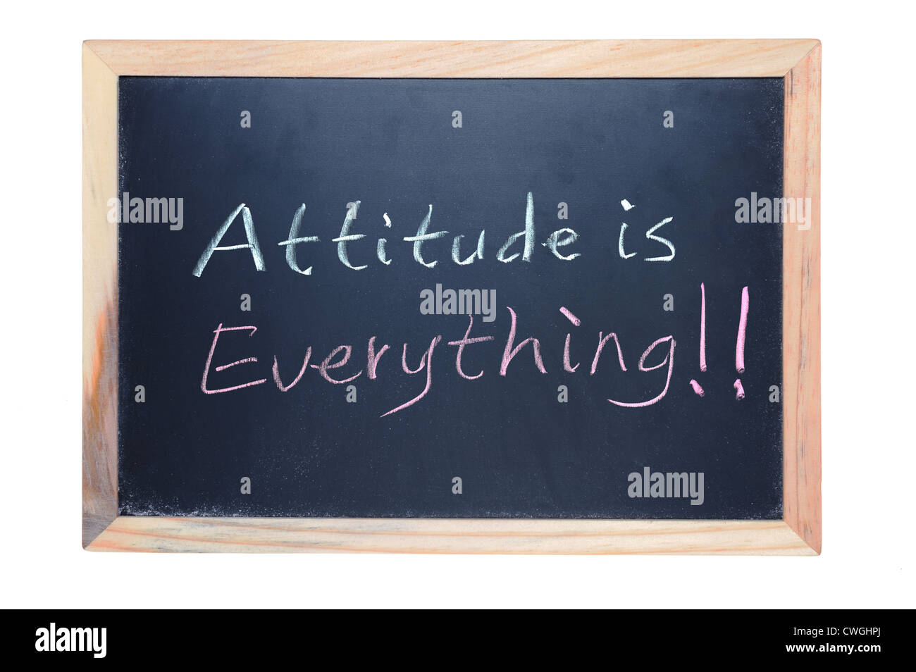 Chalk drawing - Attitude is everything Stock Photo - Alamy