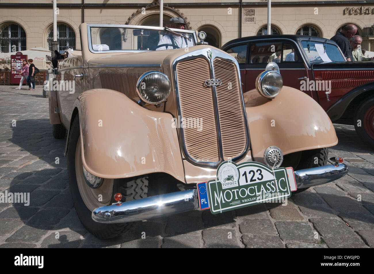 1937 DKW F7 roadster at Motoclassic car show at Rynek (Market Square ...