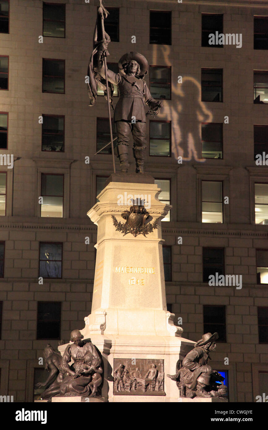 Montreal maisonneuve statue hi-res stock photography and images - Alamy