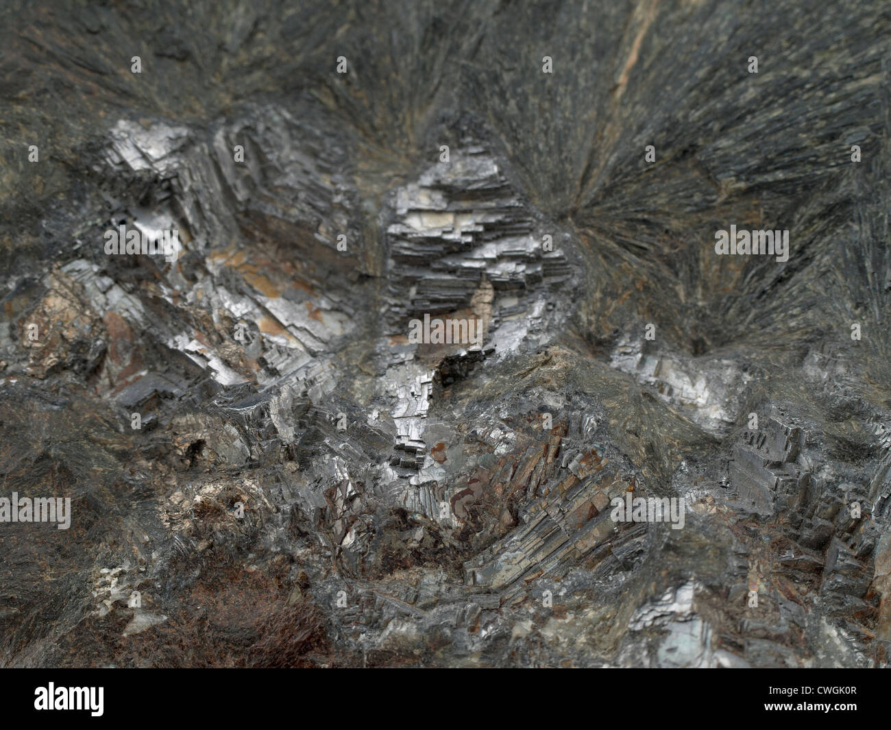 Hedenbergite; Trepca, Kosovo Stock Photo - Alamy