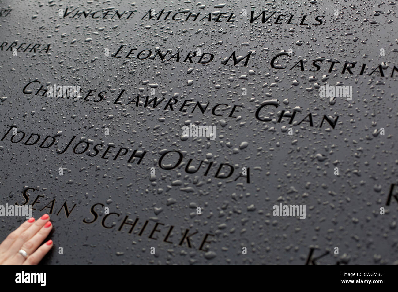 9 11 memorial names hi-res stock photography and images - Alamy