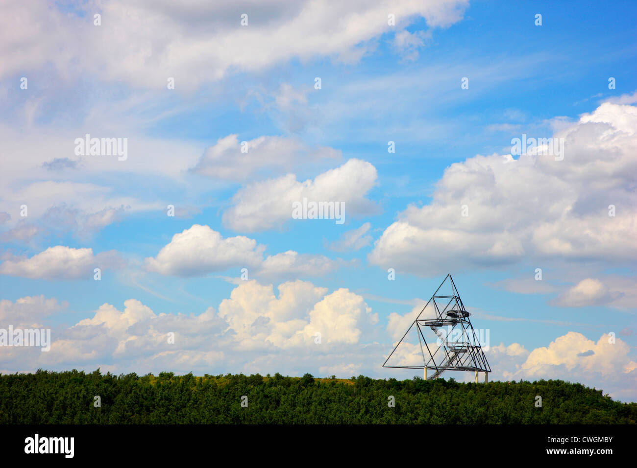 Tetraeder, a kind of sightseeing tower, in shape of a tetrahedron ...