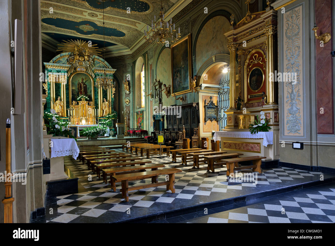 Inside Catholic Church In Poland Stock Photos & Inside Catholic Church ...