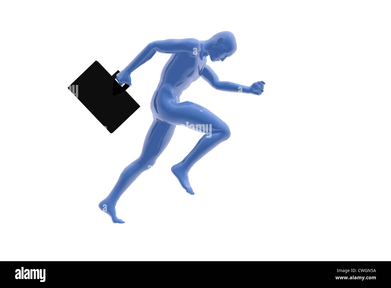 Person running with a briefcase Stock Photo - Alamy