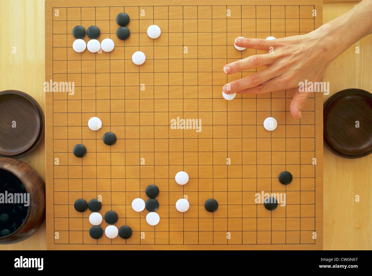 Japan, go, oriental strategic board game Stock Photo - Alamy