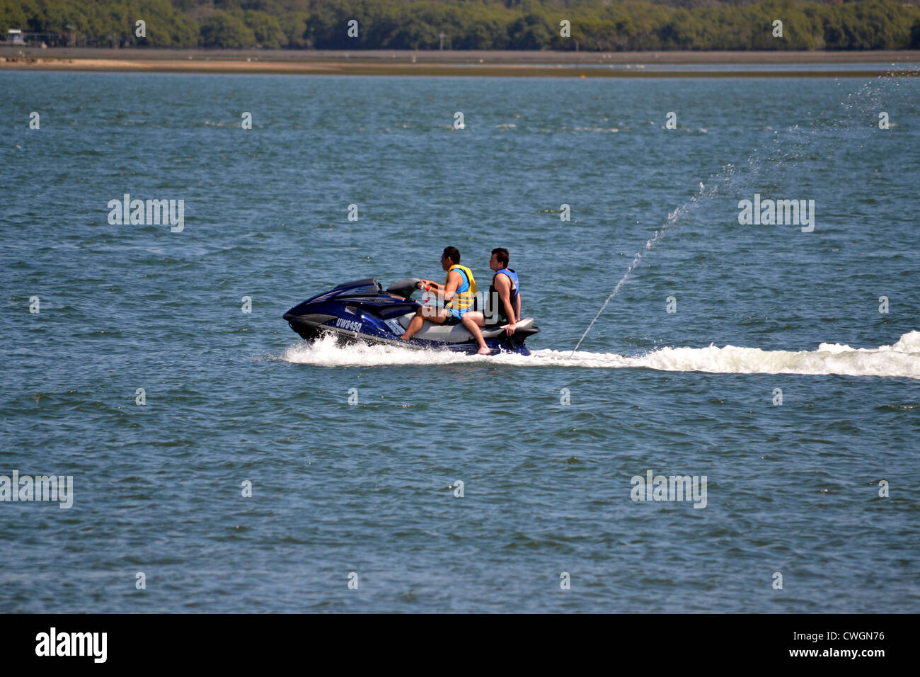 Two men on jetski hi-res stock photography and images - Alamy