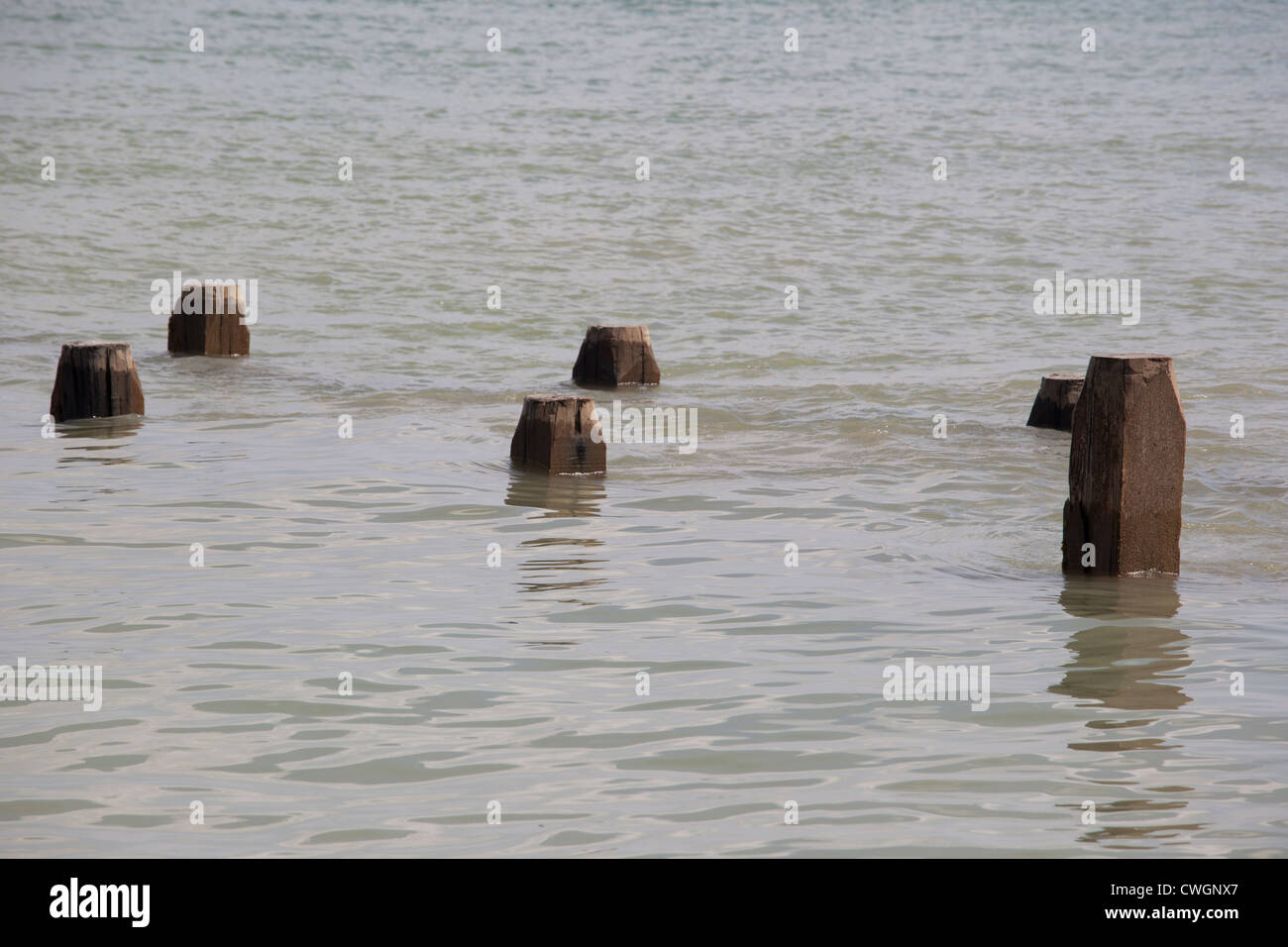 Wave protection poles hi-res stock photography and images - Alamy