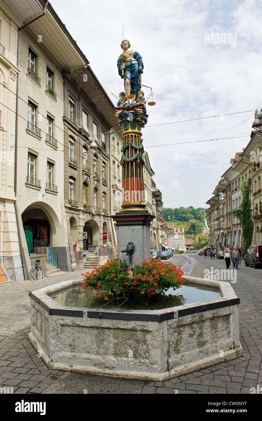 Switzerland, Bern, traditional fountain Stock Photo - Alamy