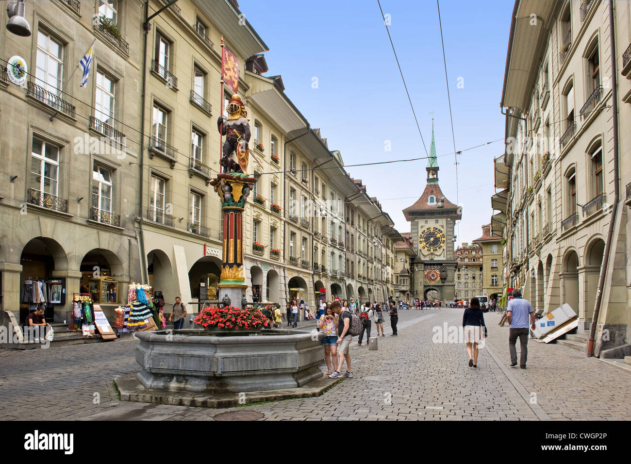 Switzerland, Bern, traditional fountain Stock Photo - Alamy