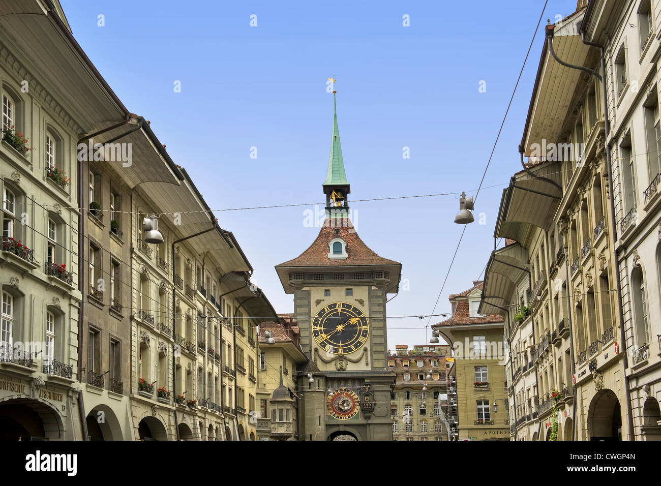 Switzerland, Bern, clock tower Stock Photo - Alamy