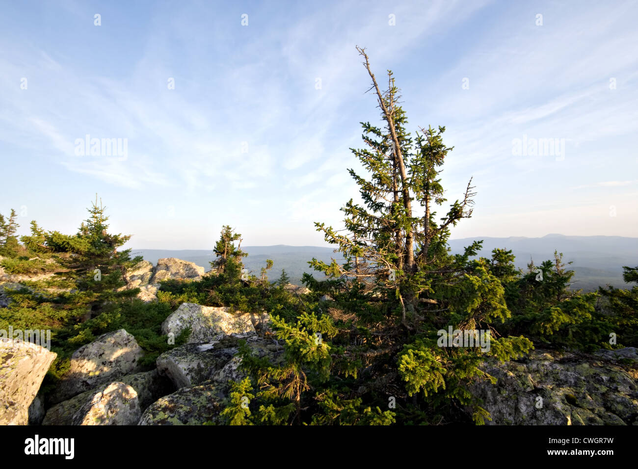 Aerial view ural mountains ridge hi-res stock photography and images ...