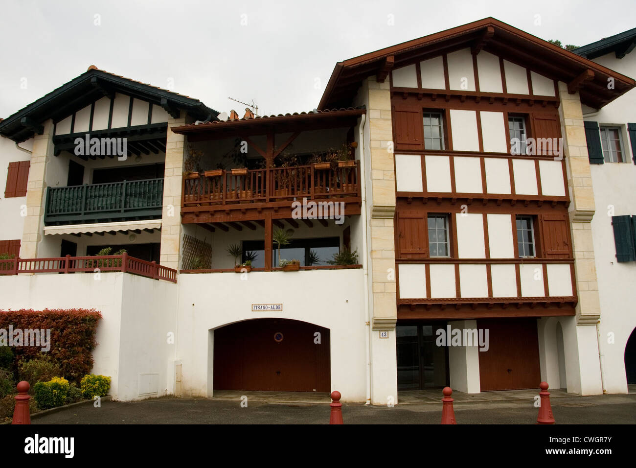 basque house in Saint Jean de Luz France Stock Photo - Alamy