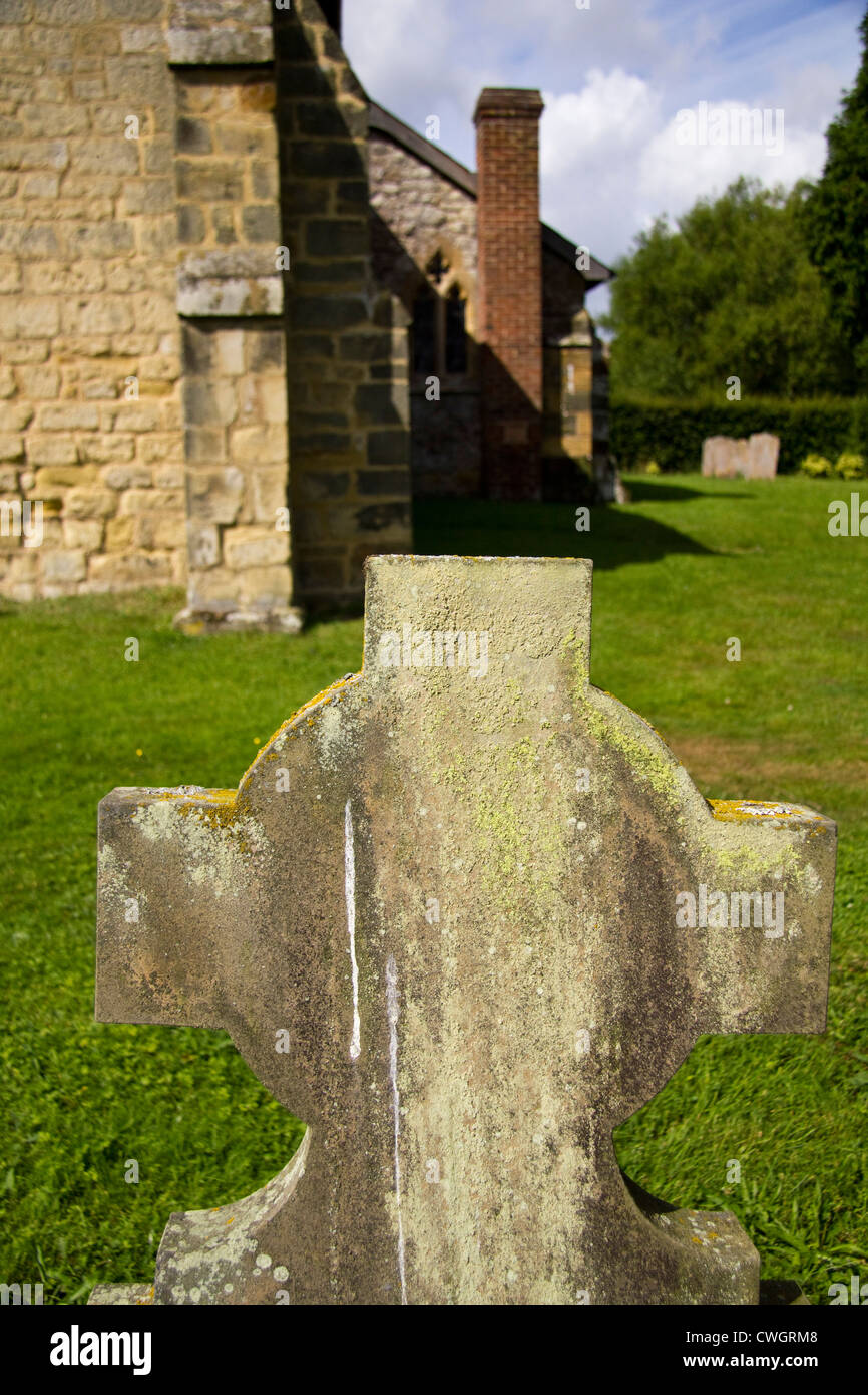 All Saints Church and cemetery, Tudeley, Kent, England UK Stock Photo ...