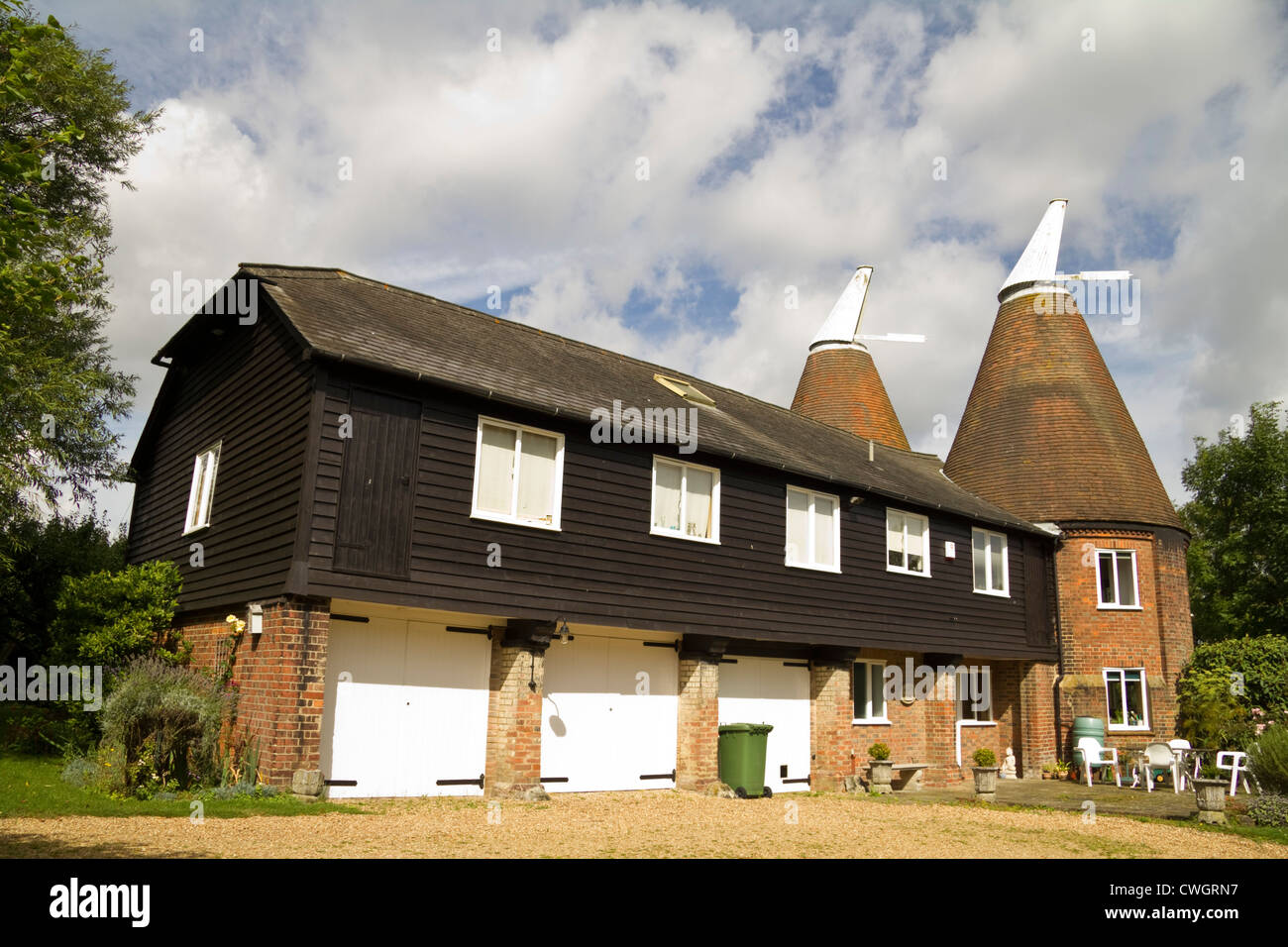 Oast house conversion, Kent England UK Stock Photo - Alamy