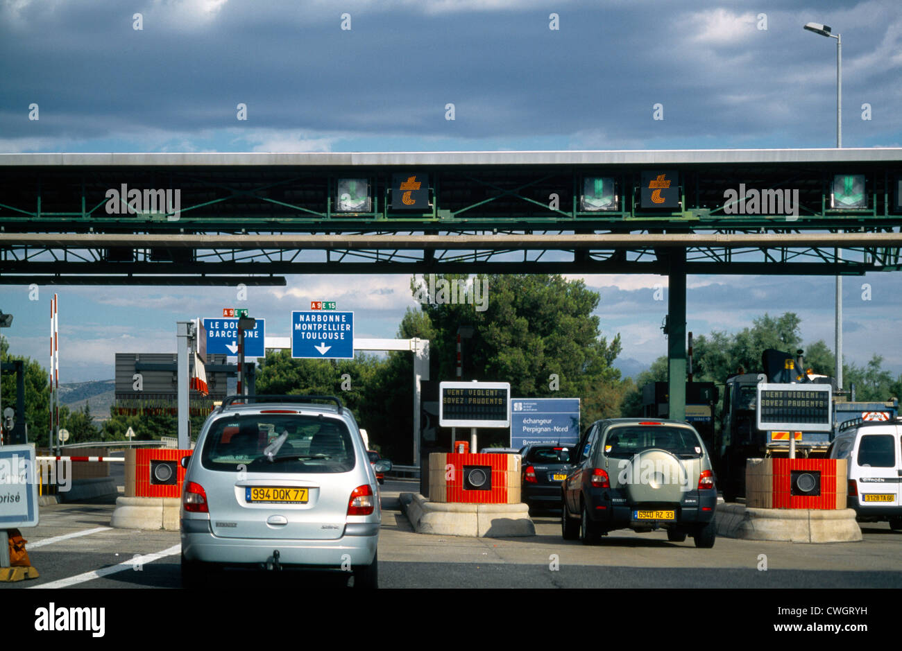 Autoroute toll booths hi-res stock photography and images - Alamy