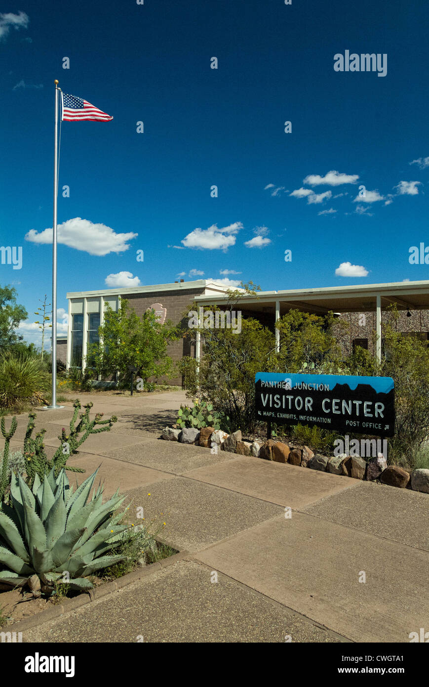 Panther Junction Visitor Center, Big Bend National Park, Texas Stock ...