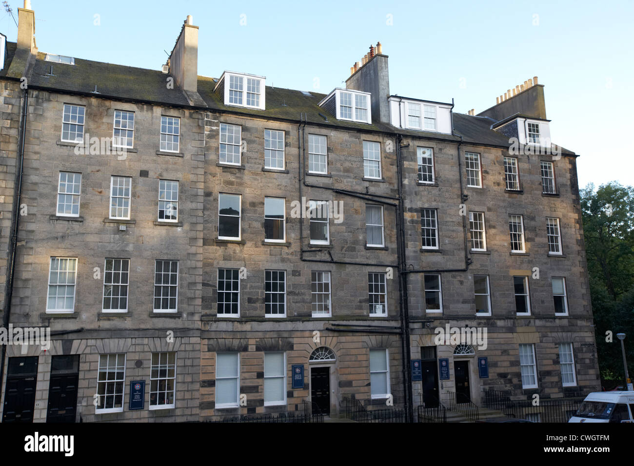 buccleuch place georgian townhouses now part of the university of ...