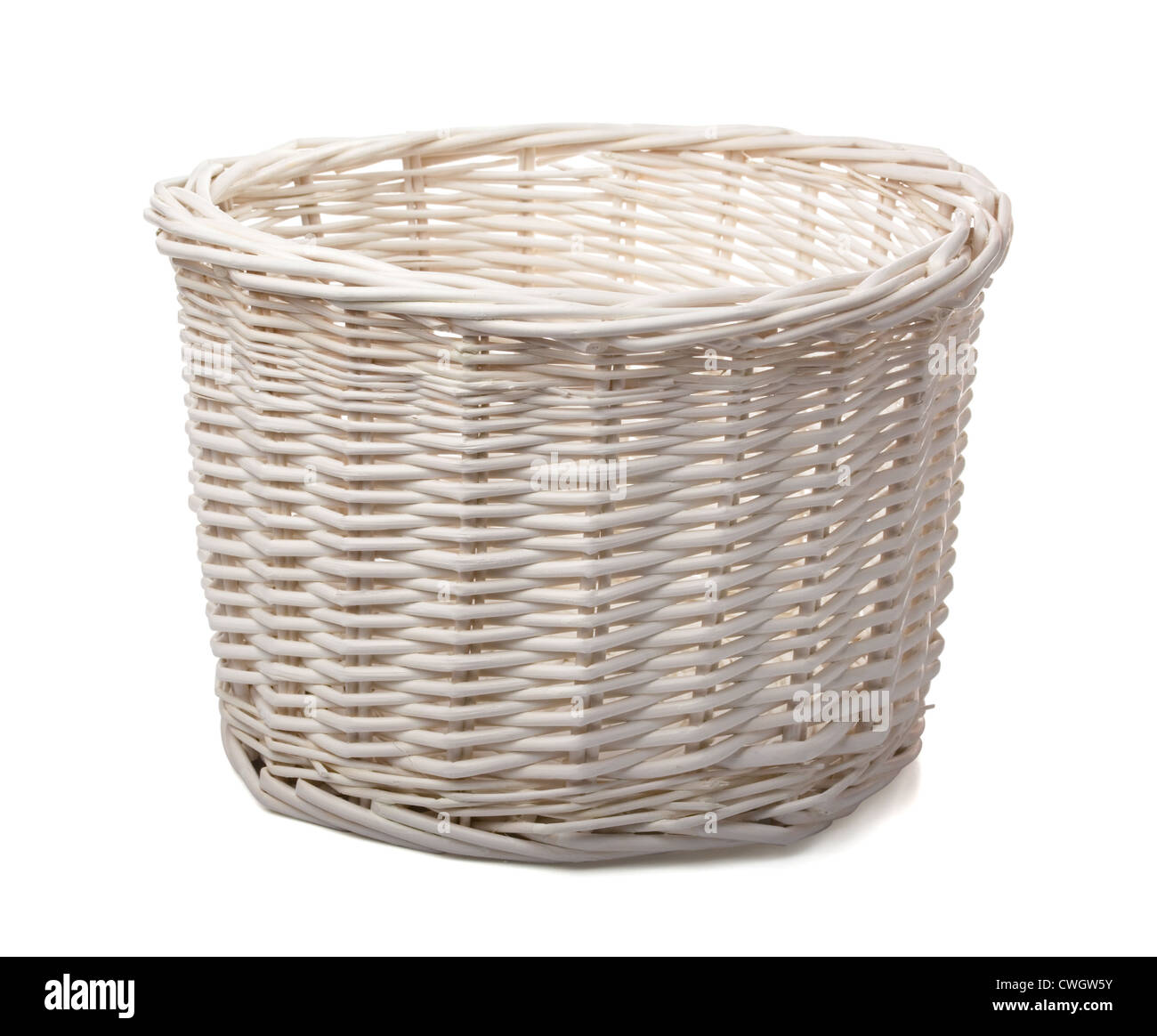 Empty straw basket Cut Out Stock Images & Pictures - Alamy