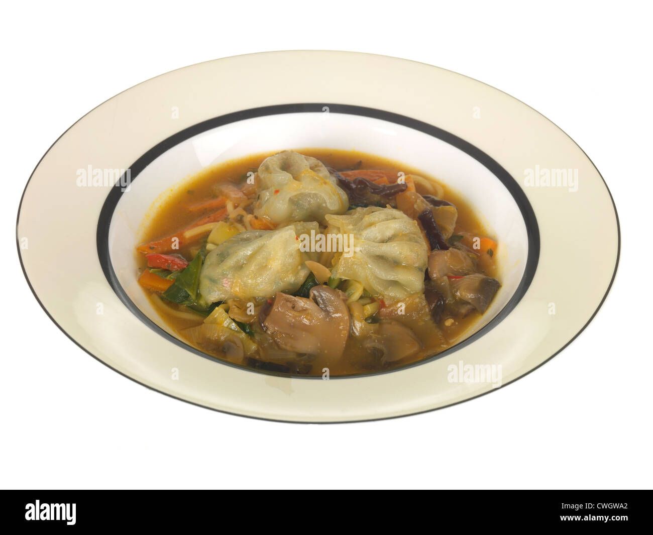 Dim Sum and Miso Broth Stock Photo - Alamy
