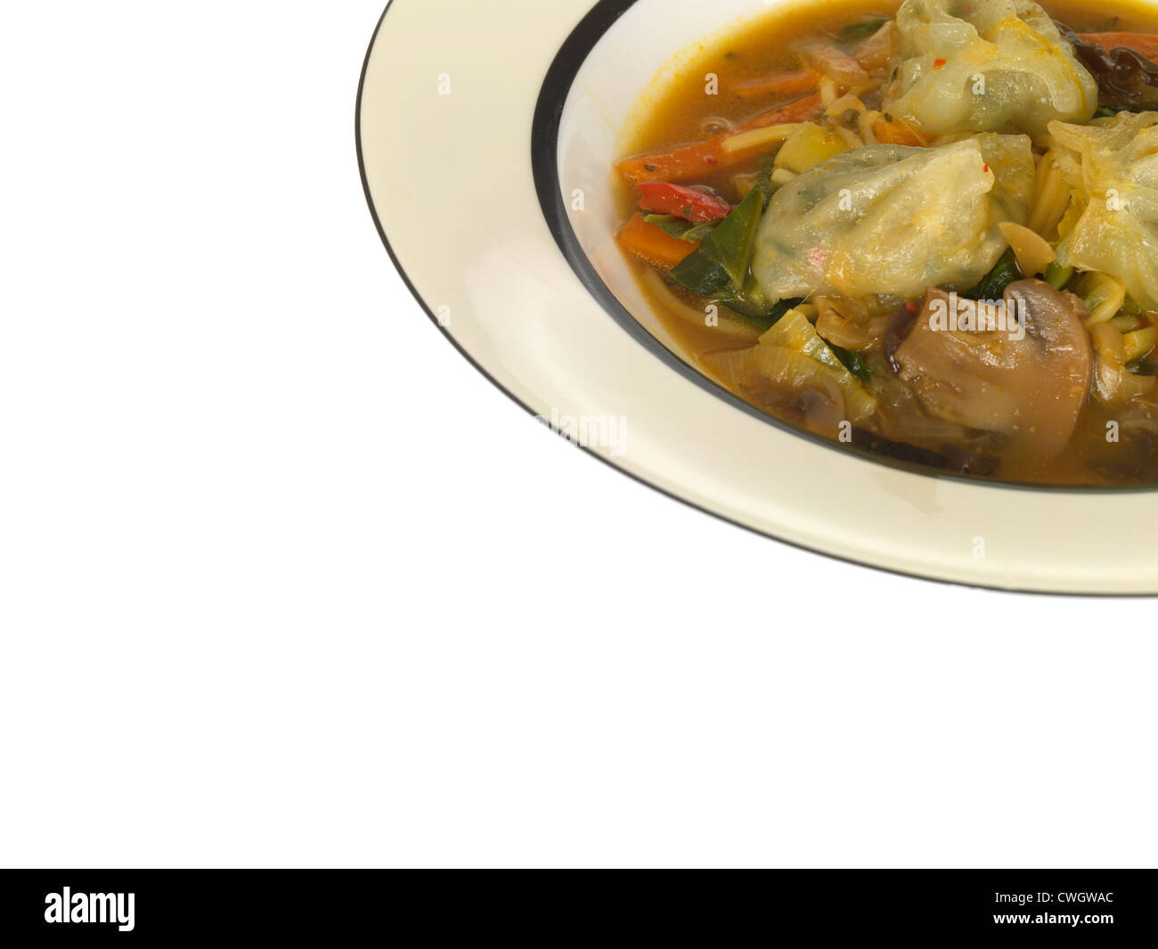 Dim Sum and Miso Broth Stock Photo - Alamy