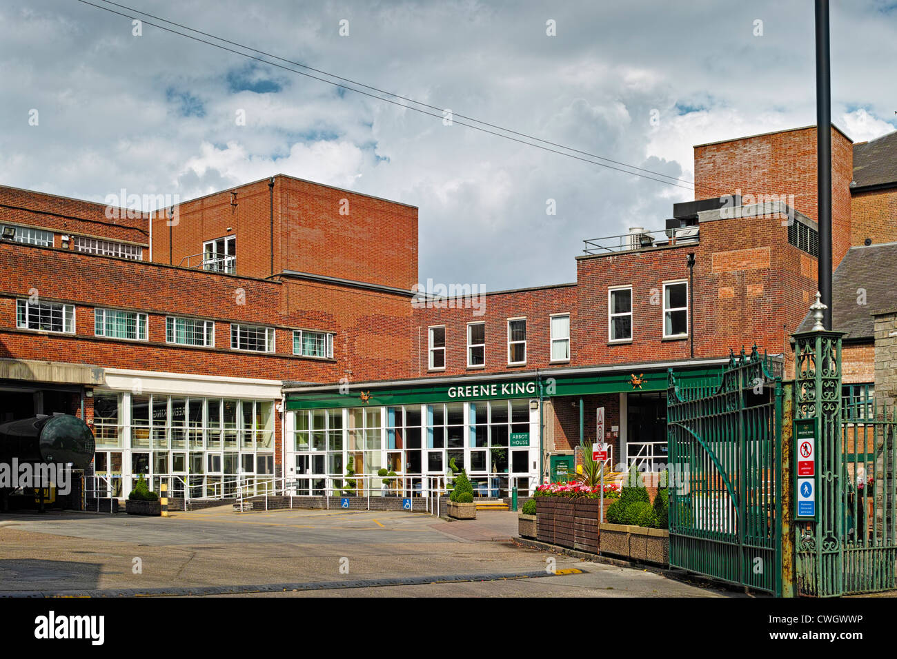 Abbot House, Greene King Brewery in Bury St Edmunds Stock Photo - Alamy