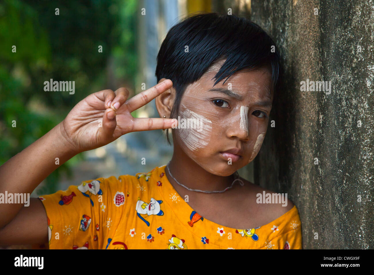 BURMESE CHILDREN on the historic island of INWA which served as the ...