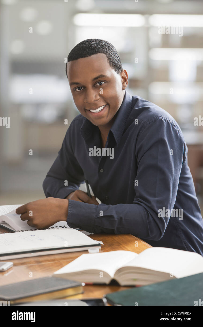 Black man studying Stock Photo - Alamy