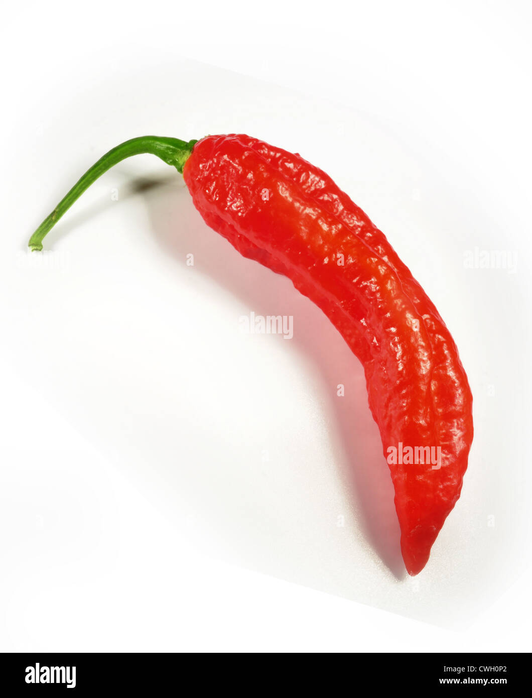 Bright Red pepper long shaped pepper Stock Photo - Alamy