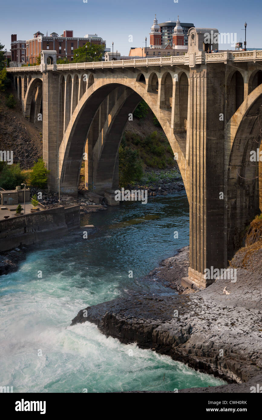 Monroe Street bridge in Spokane, Washington Stock Photo - Alamy