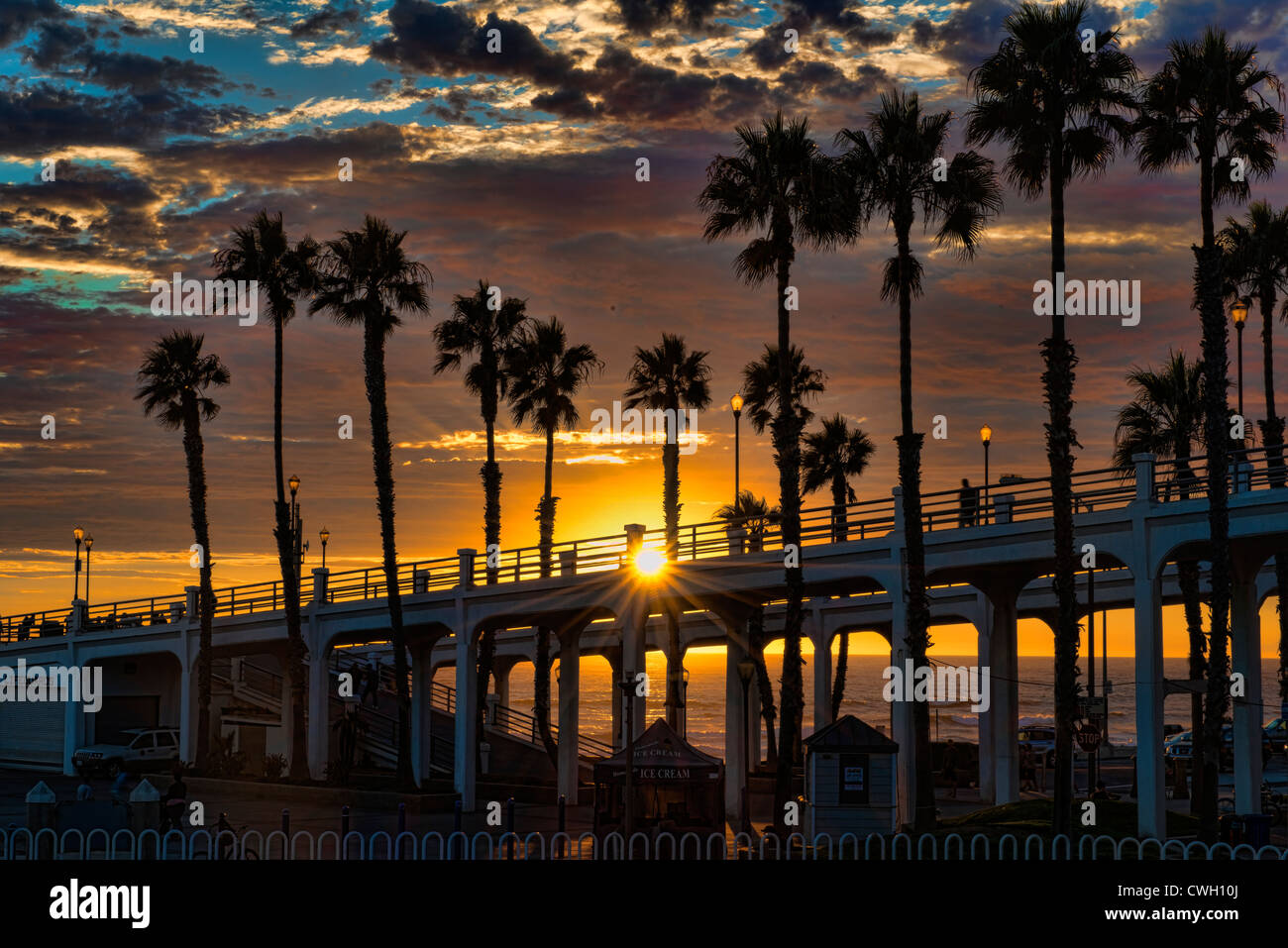 Southern California Beach Sunset Stock Photo - Alamy
