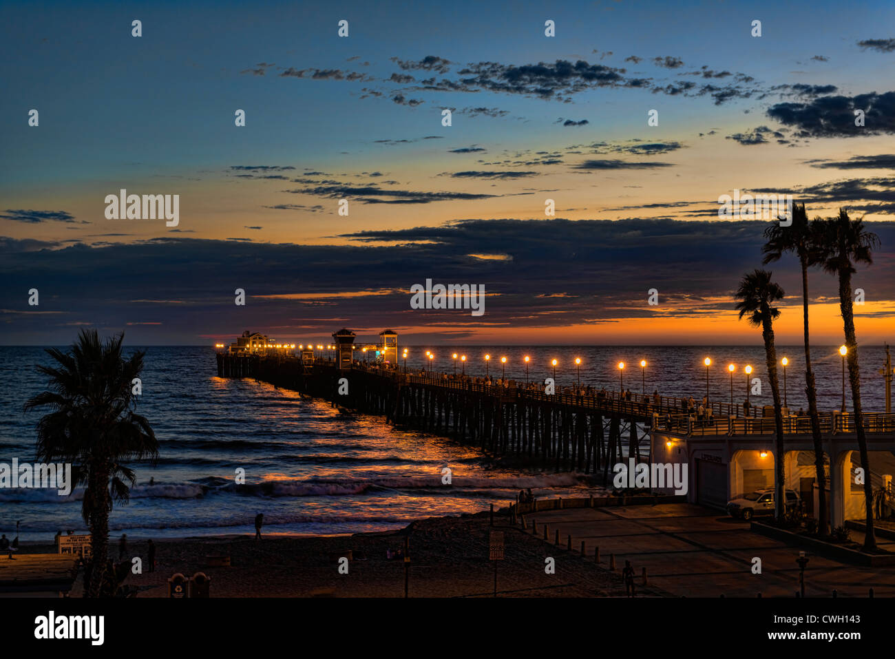 Oceanside Pier Sunset Stock Photo - Alamy Oceanside Pier Sunset Stock Photo - Alamy