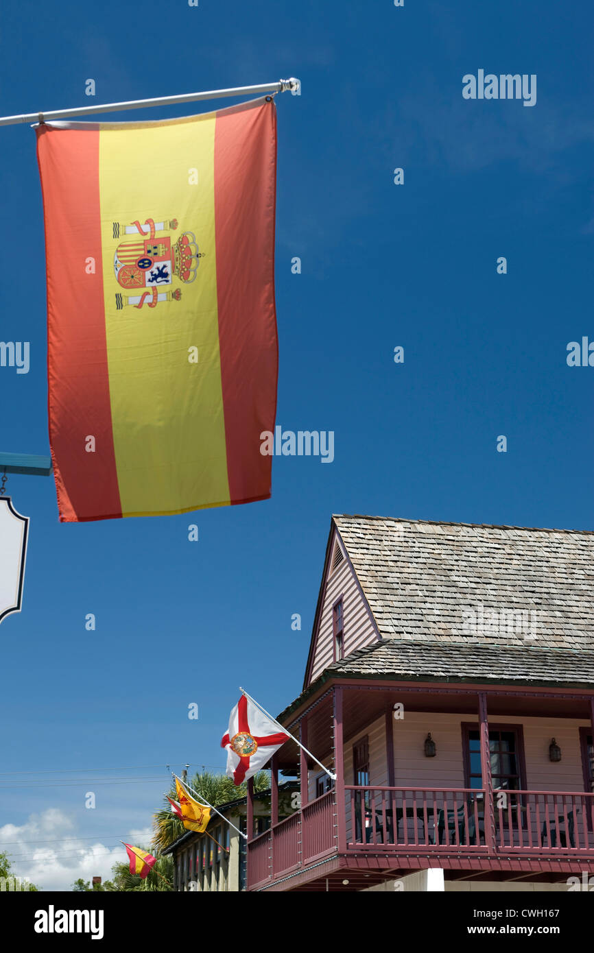 SPANISH NATIONAL FLAG HYPOLITA STREET HISTORIC DISTRICT ST AUGUSTINE ...