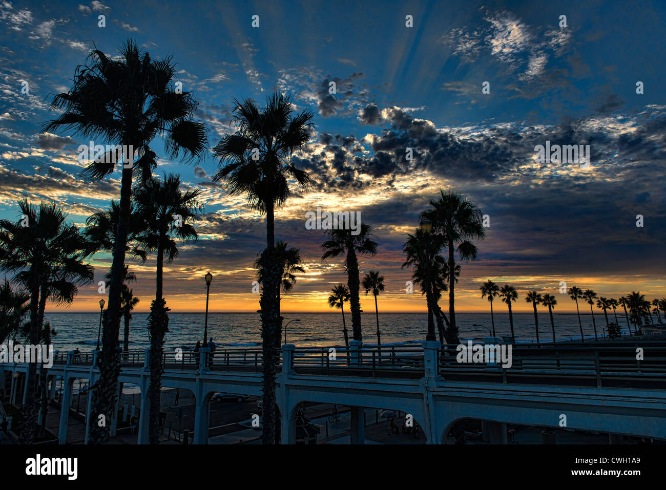 Sunset in Oceanside, California (USA Stock Photo - Alamy