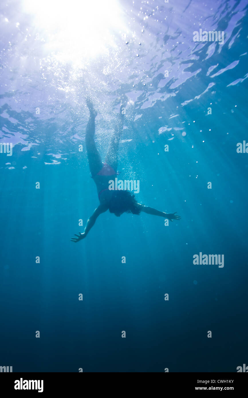 Underwater Sun Woman High Resolution Stock Photography and Images - Alamy