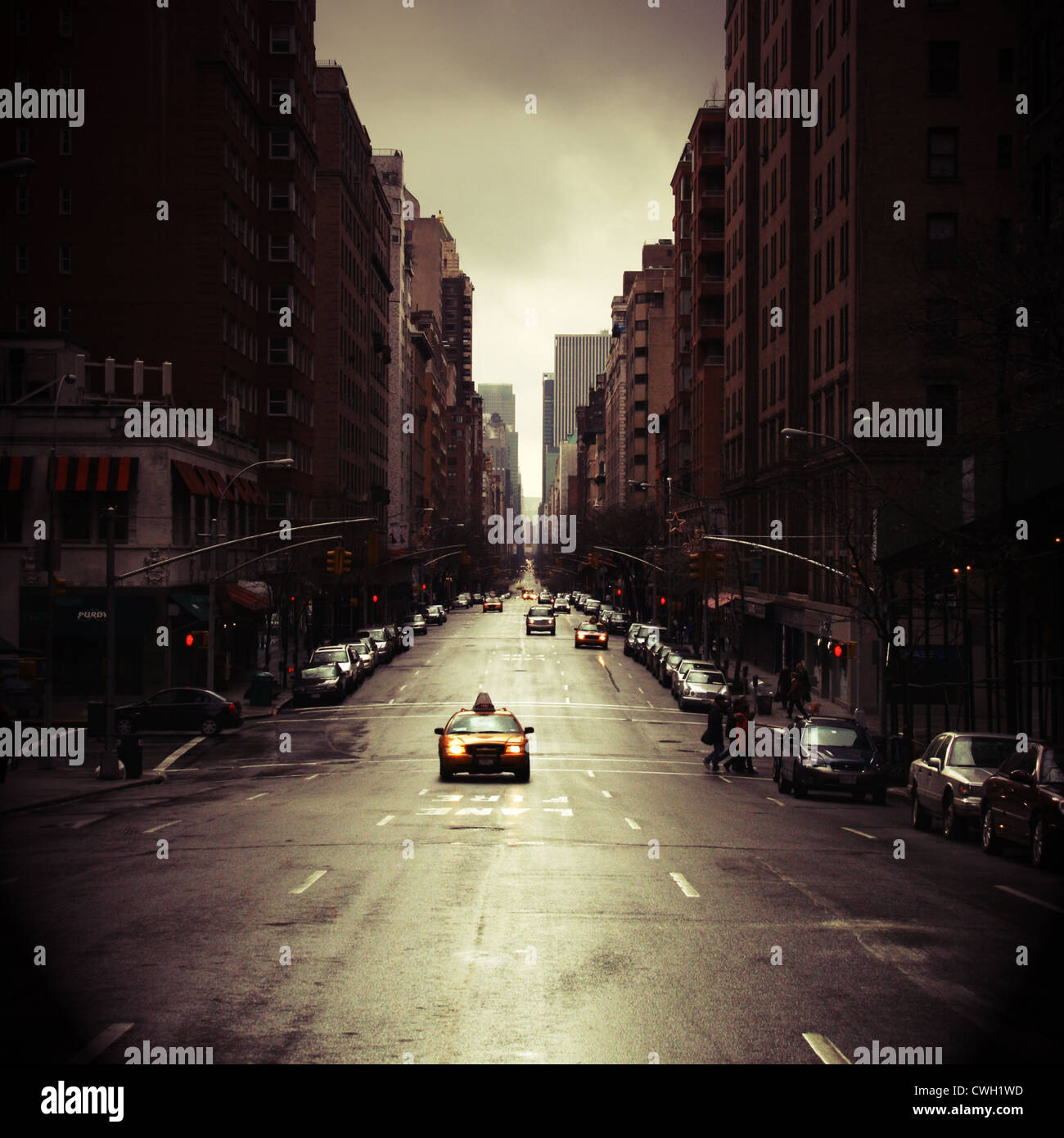 Car new york road hi-res stock photography and images - Alamy