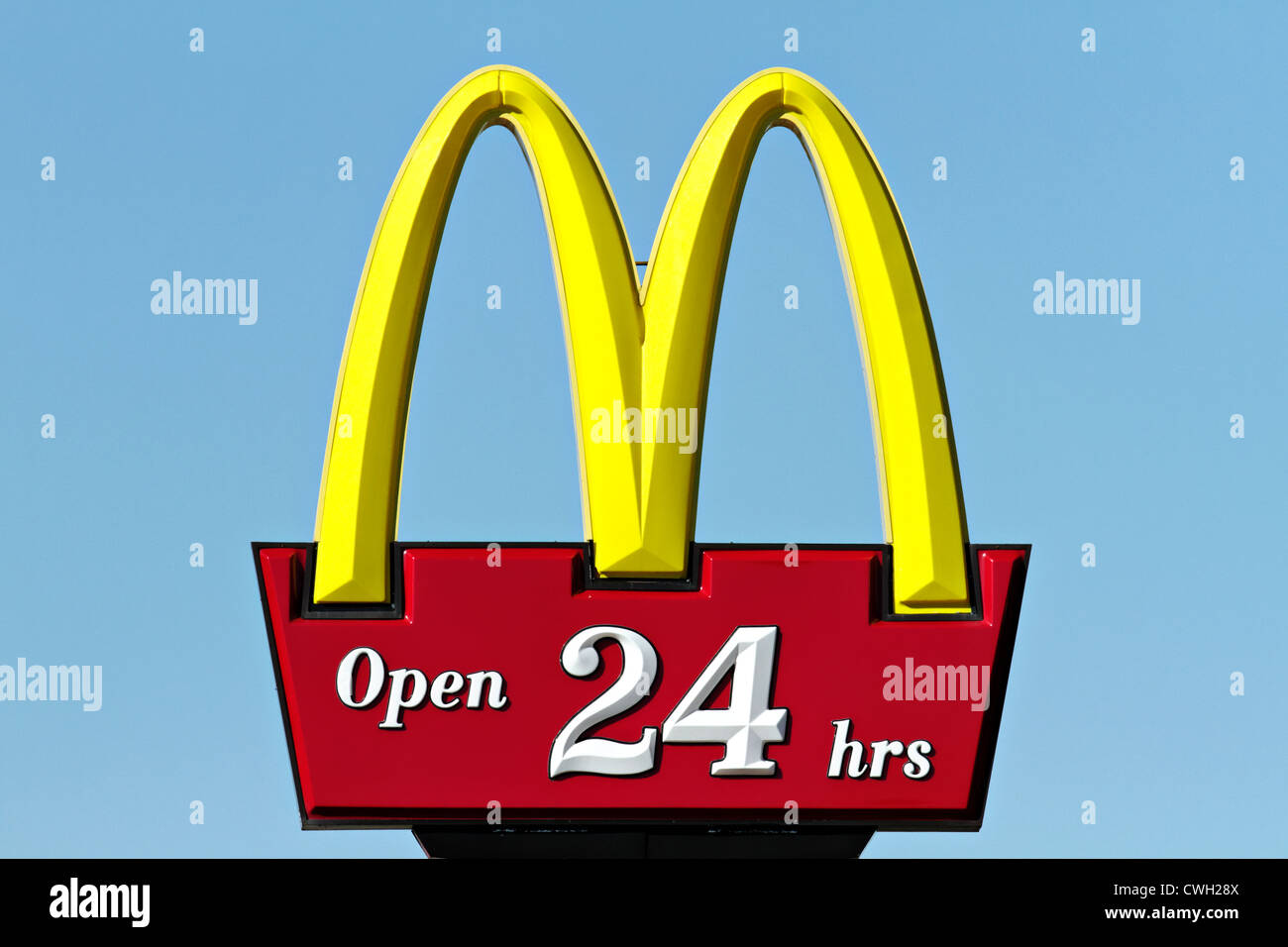 McDonalds fast food chain sign Stock Photo - Alamy