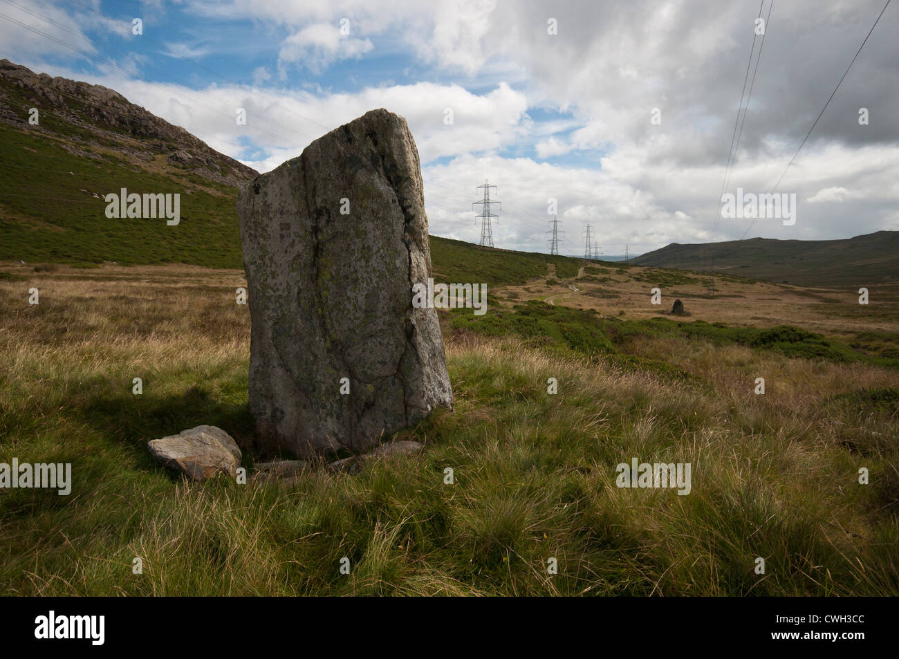Bwlch-y-Ddeufaen mountain pass Carneddau range North Snowdonia Stock ...