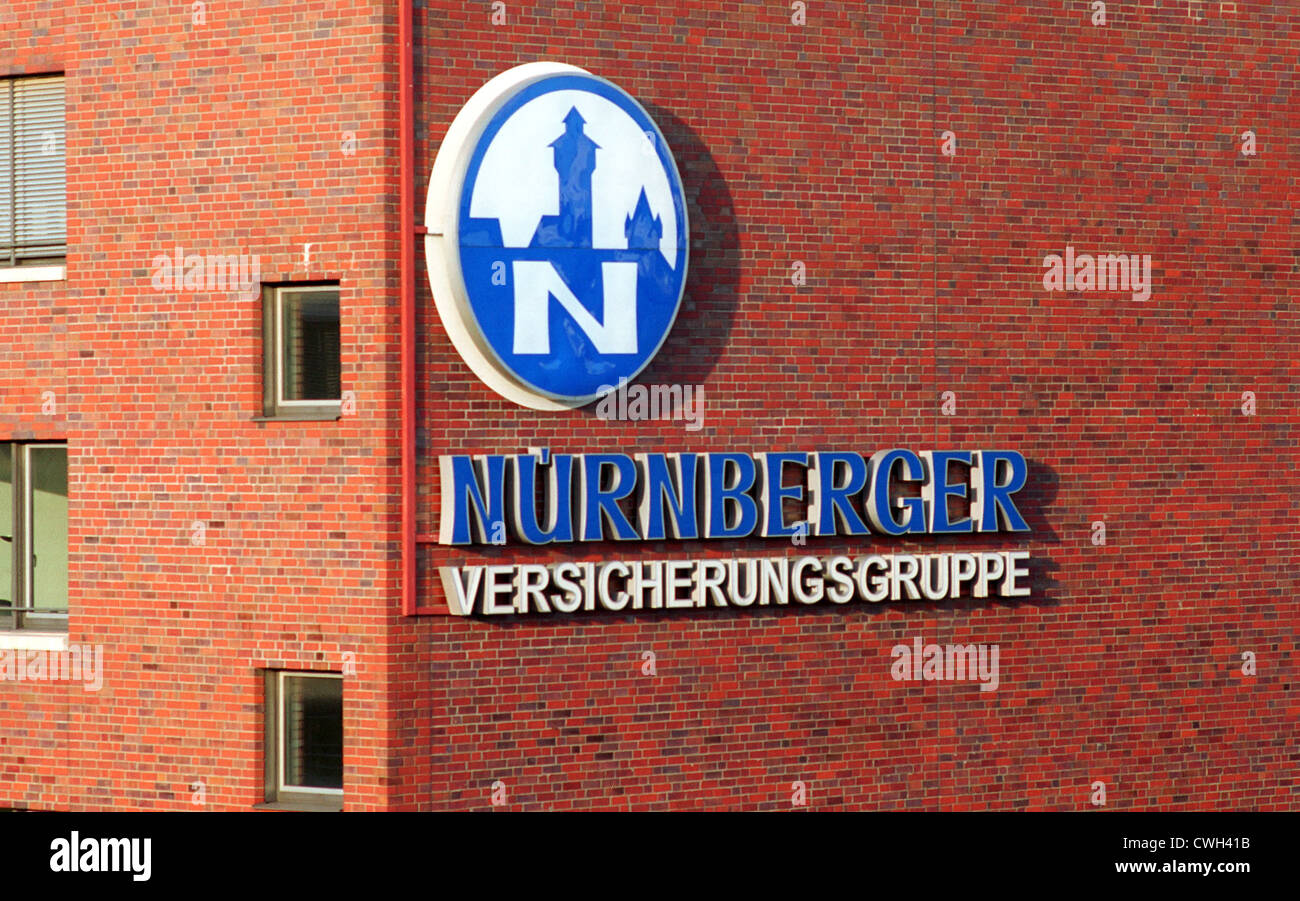 Berlin, the Nuremberg Insurance Group Logo Stock Photo - Alamy