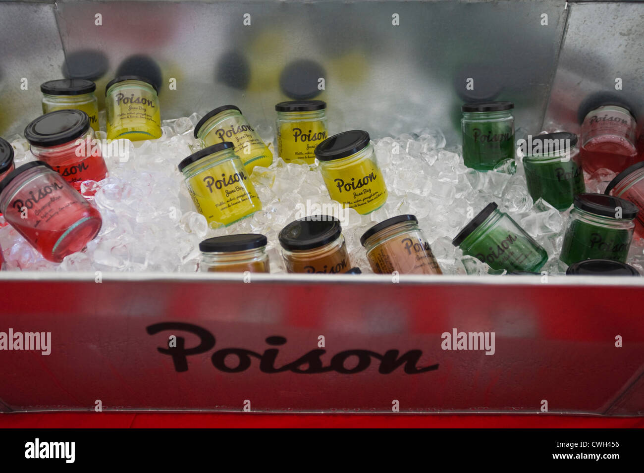 Poison cocktails in ice bath Hay Fayre at The Globe in Hay on Wye ...