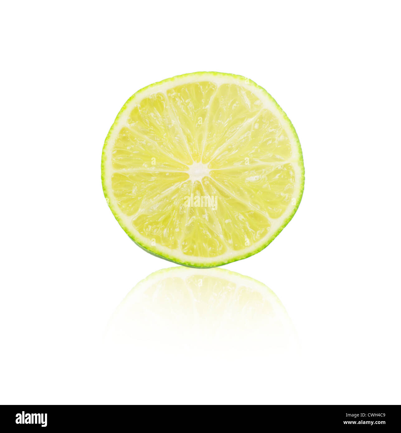 lime slice isolated on white Stock Photo - Alamy