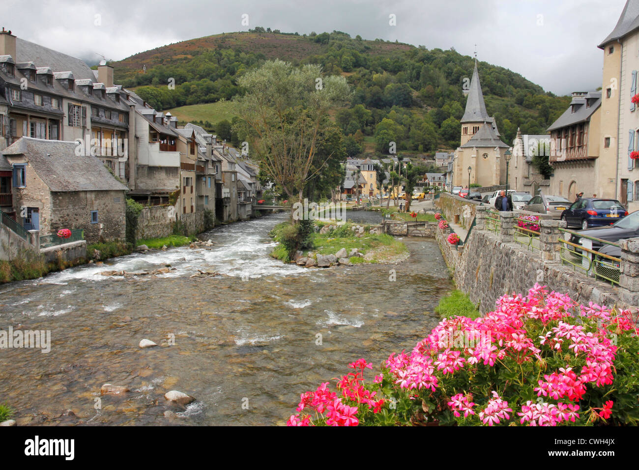 France hautes pyrenees arreau village hi-res stock photography and ...