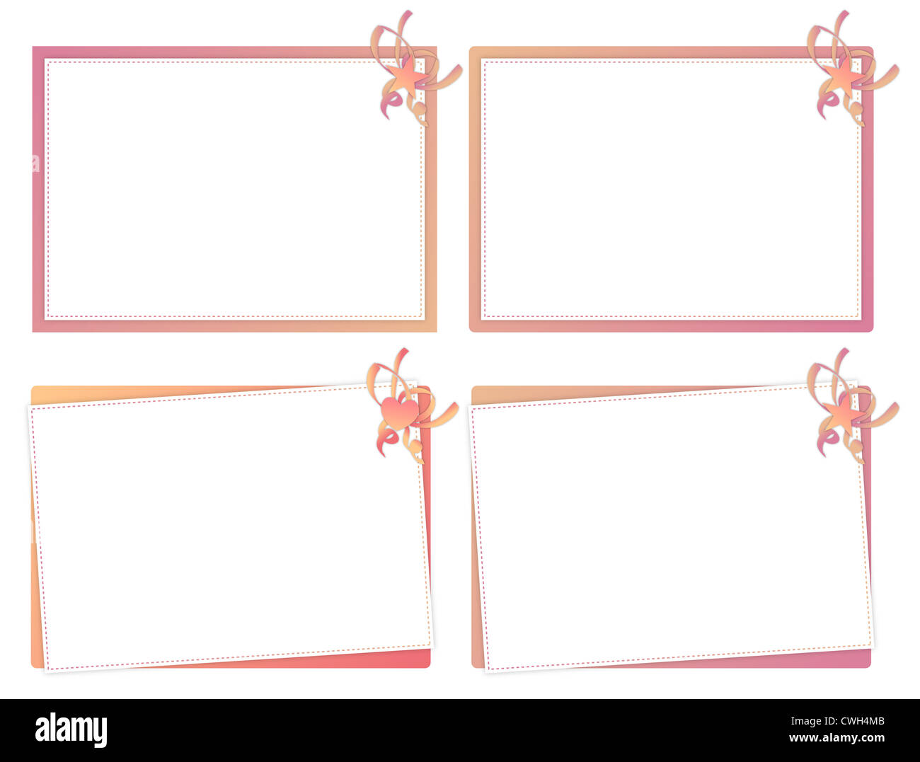 Vector background of square blank cards Stock Photo - Alamy