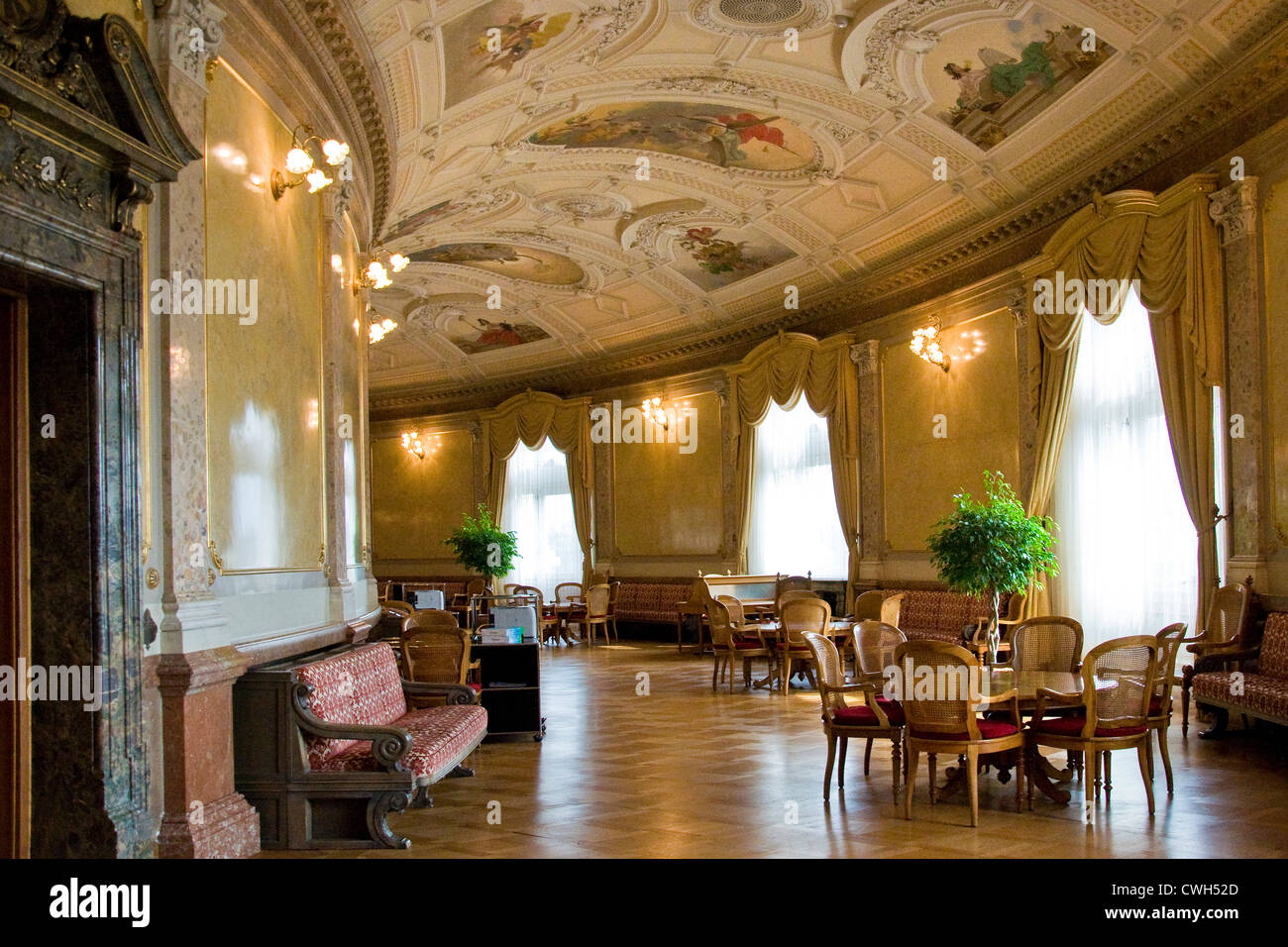 Switzerland, Canton Bern, Bern, Interior of the federal parliament ...