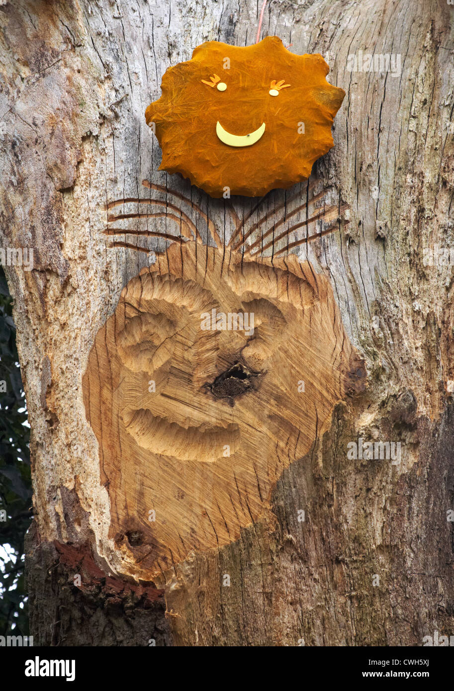 Clever face carving hi-res stock photography and images - Alamy