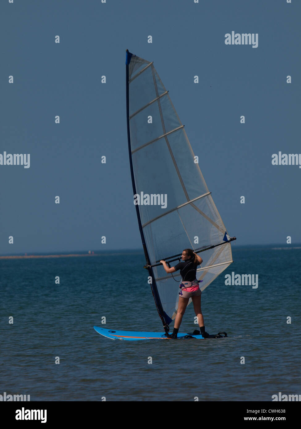 Female windsurfer britain hi-res stock photography and images - Alamy