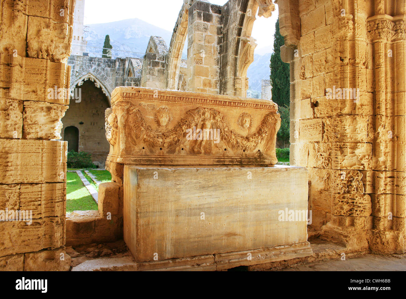 Historic Bellapais Abbey in Kyrenia, Northern Cyprus.Original ...
